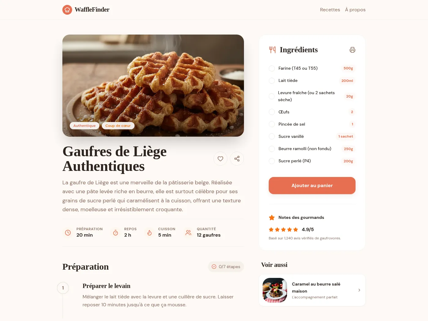Waffle Recipe Finder