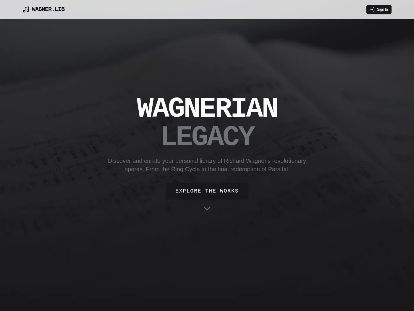 Wagner Operas Library