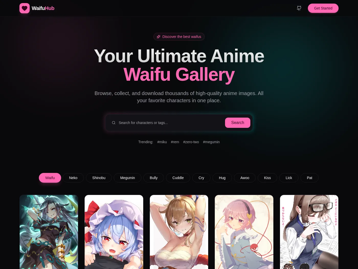 Waifu Gallery Hub