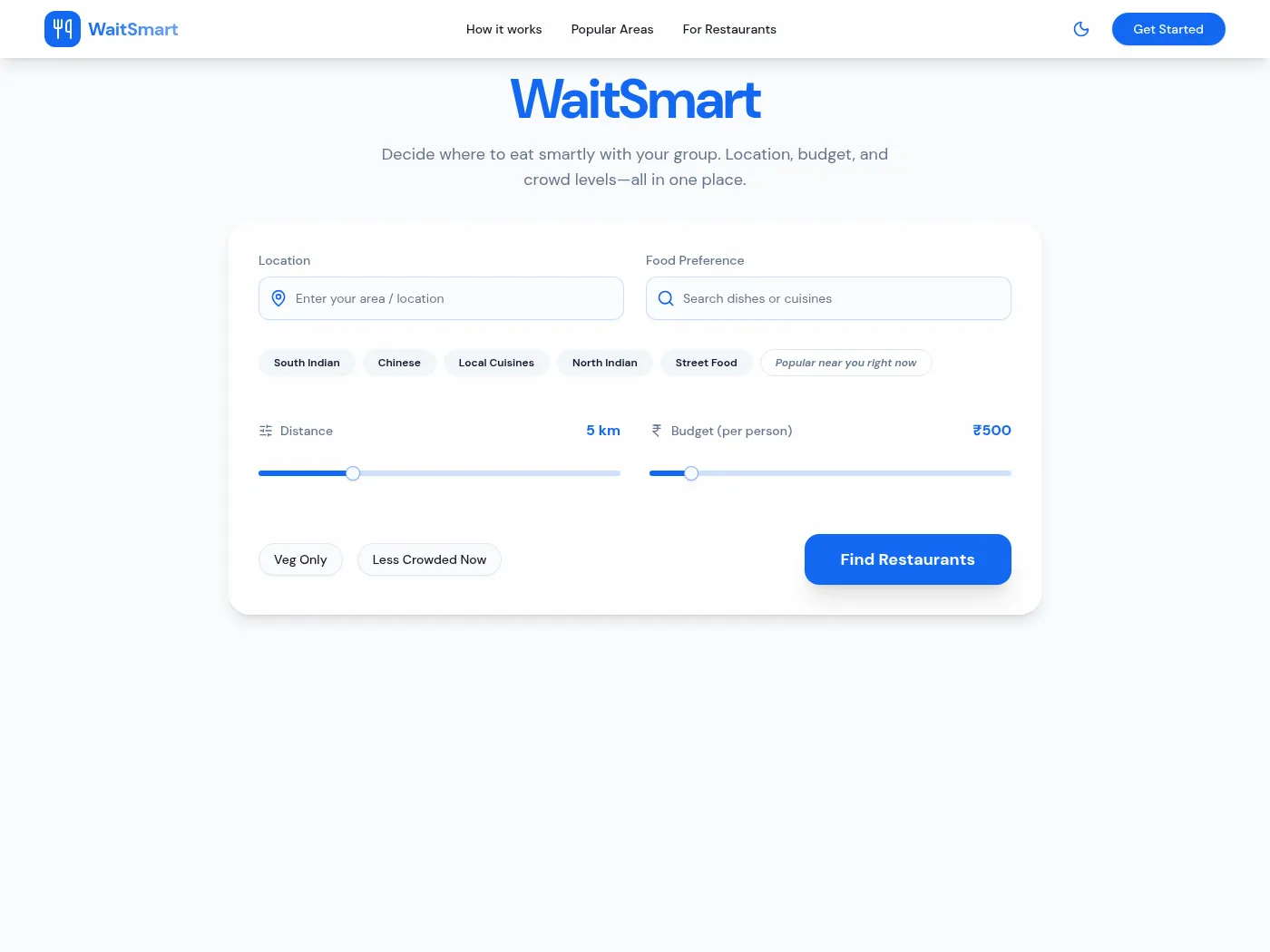 WaitSmart Food Finder