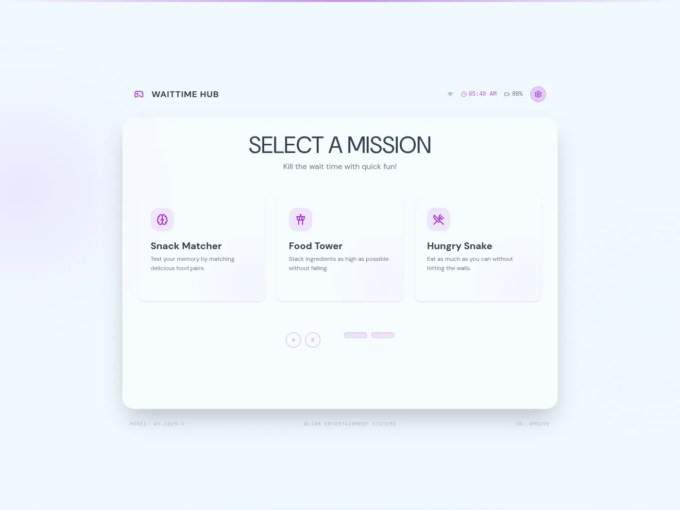 WaitTime Game Hub