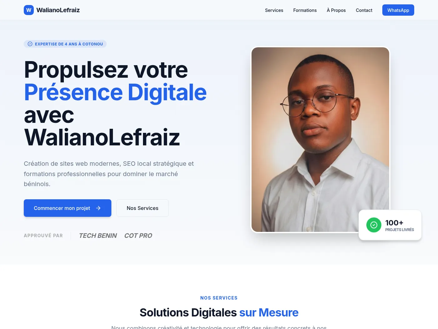 WalianoLefraiz Landing Page