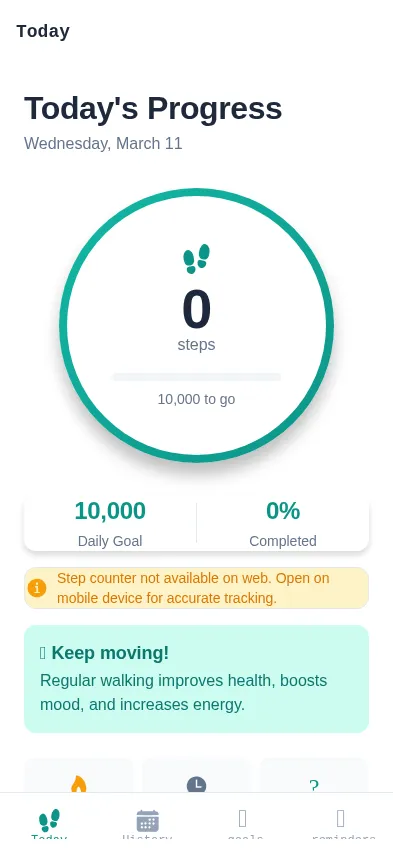 Walk Reminder App