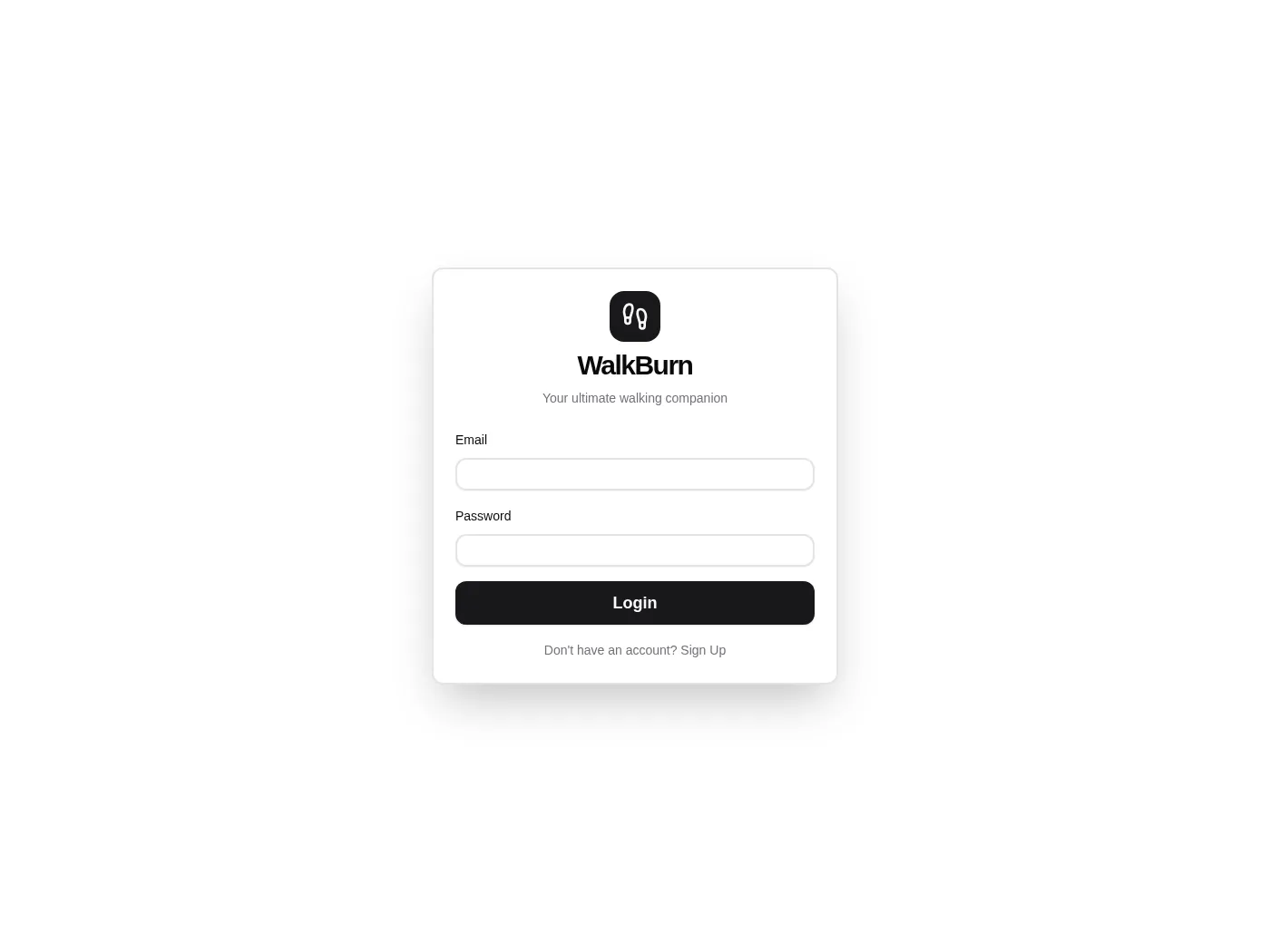 WalkBurn Tracker