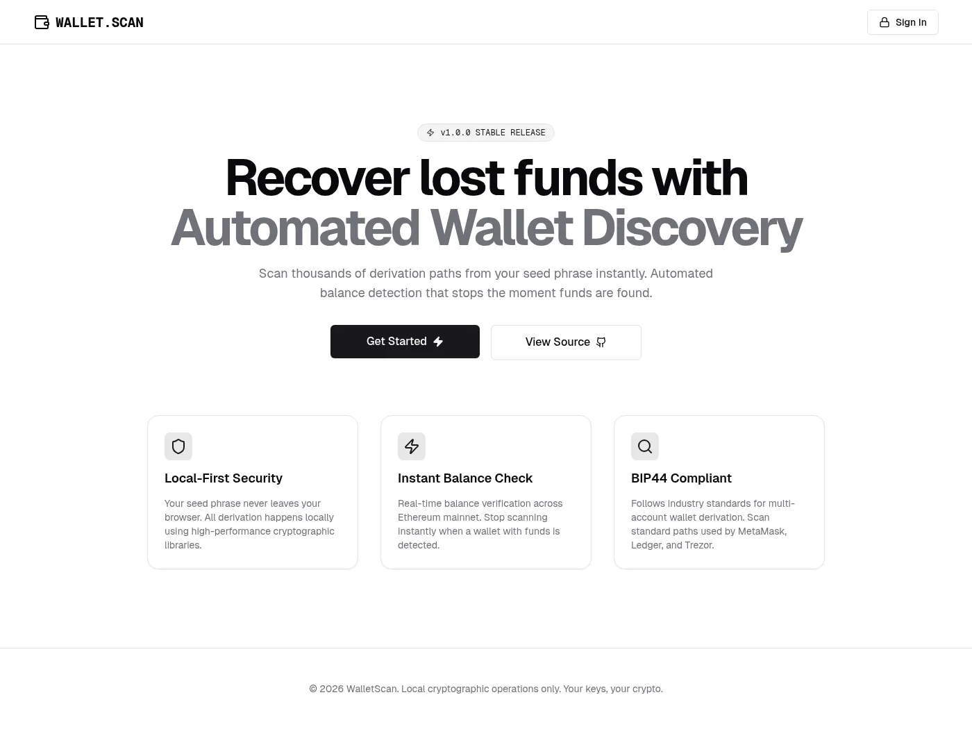 Wallet Balance Scanner (Remix)