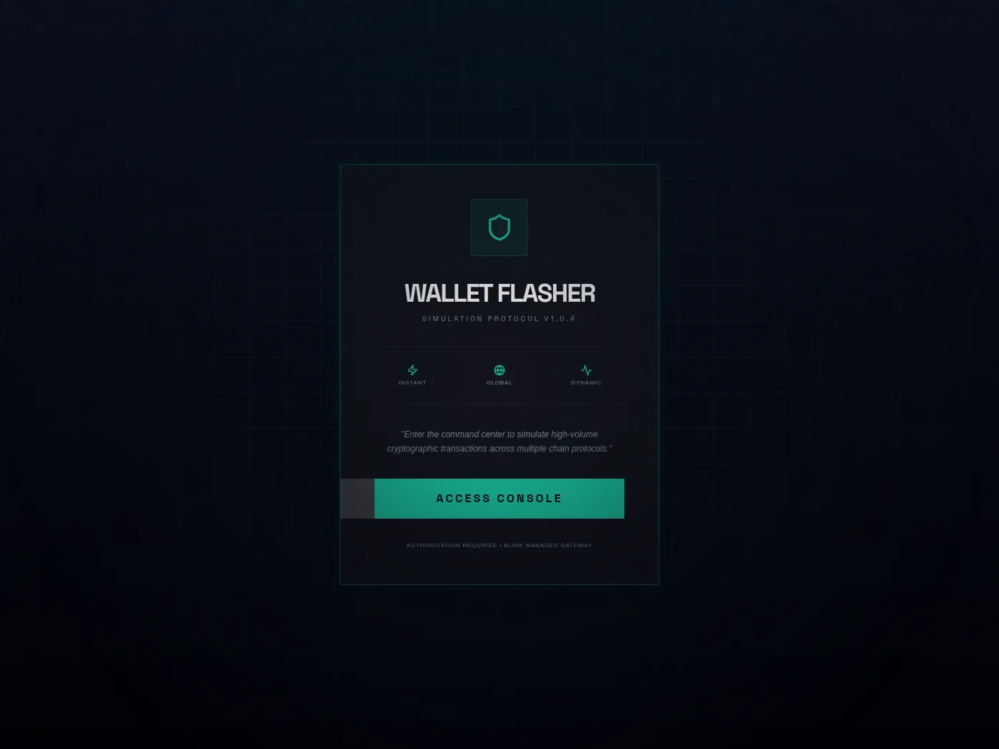 Crypto Wallet Flasher