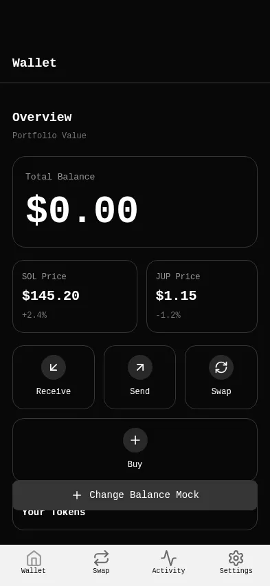 Phantom Wallet Mockup
