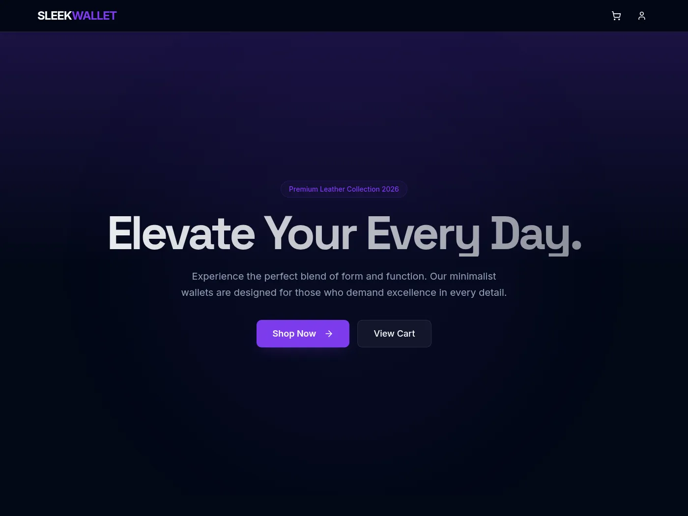 Sleek Wallet Store