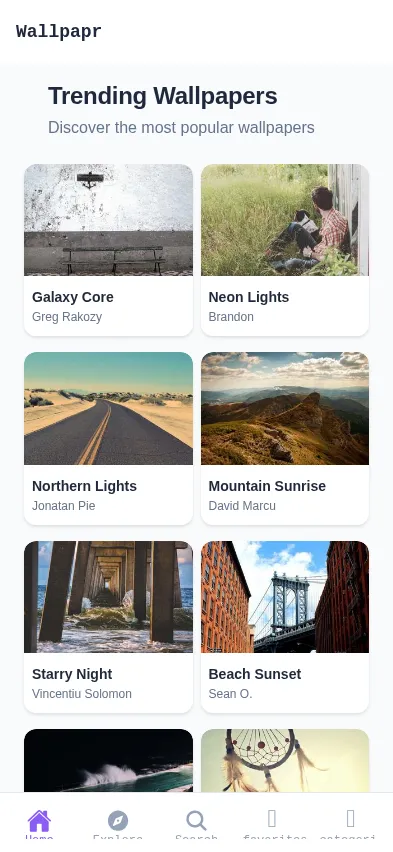 Wallpapr App