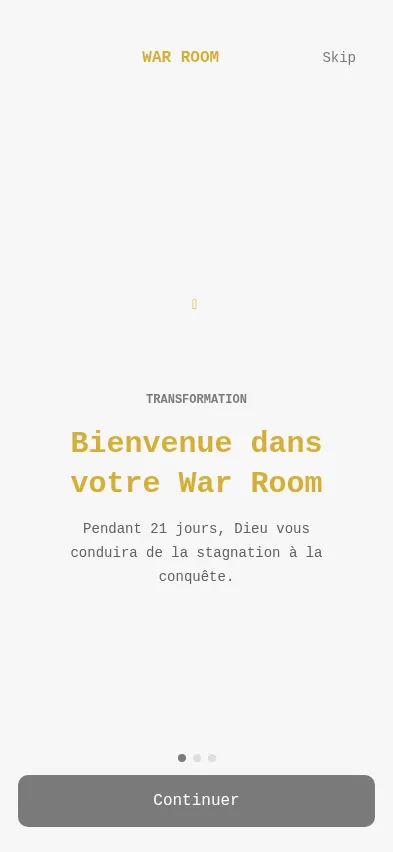 War Room 21 Jours