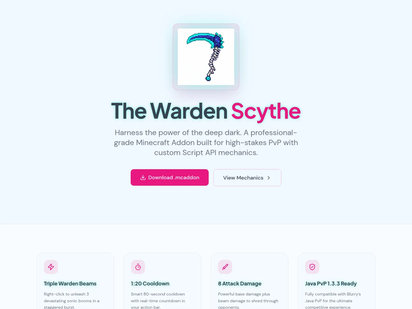 Warden Scythe Addon