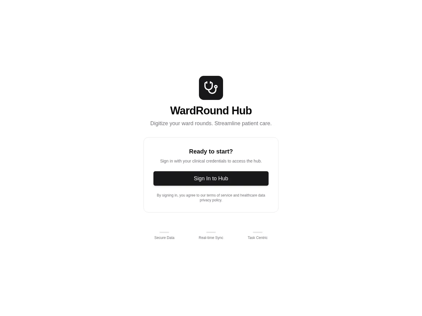WardRound Hub