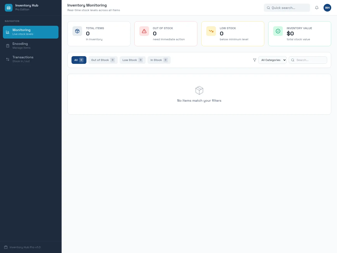 Inventory Hub Pro