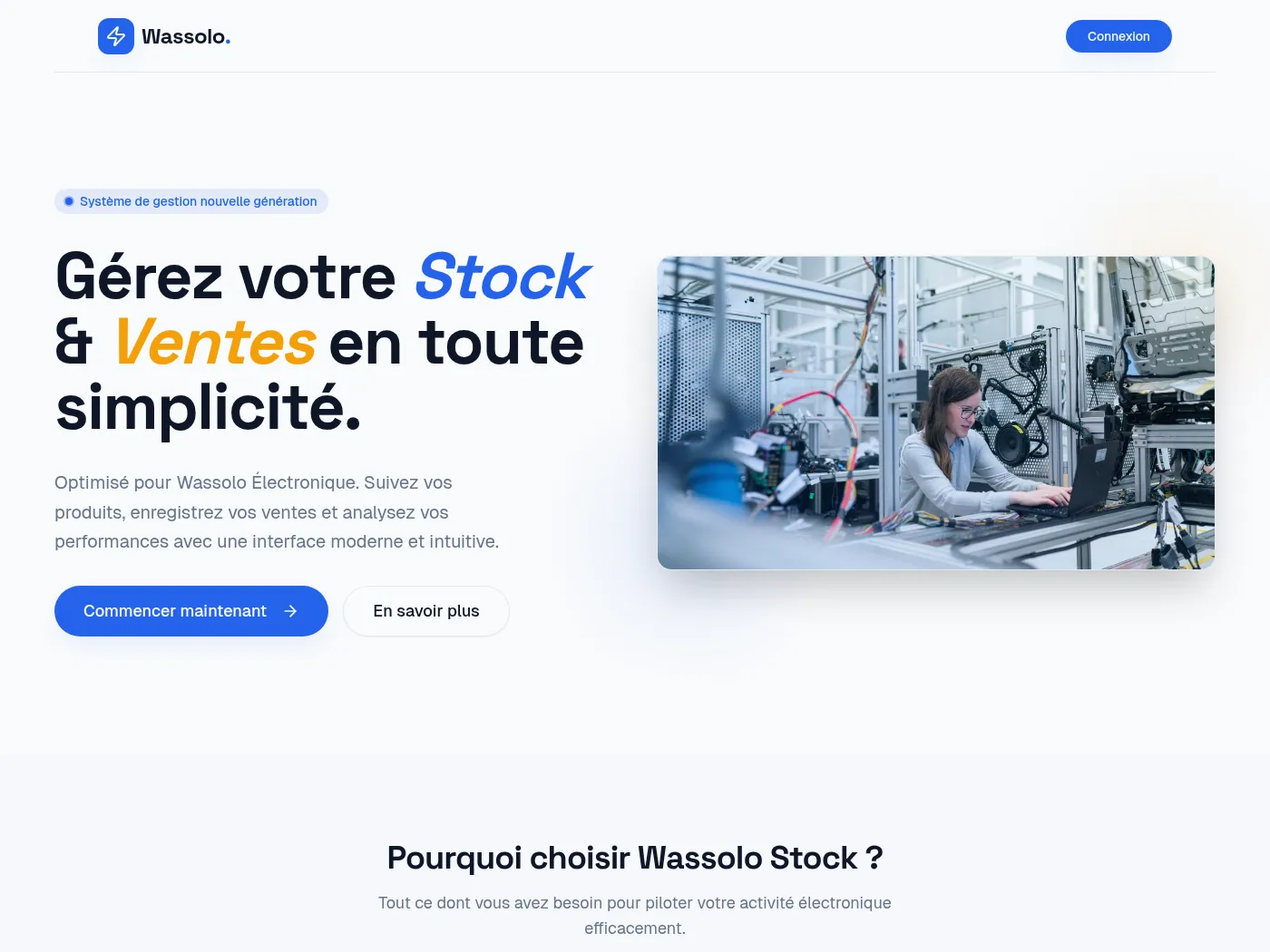 Wassolo Stock & Sales