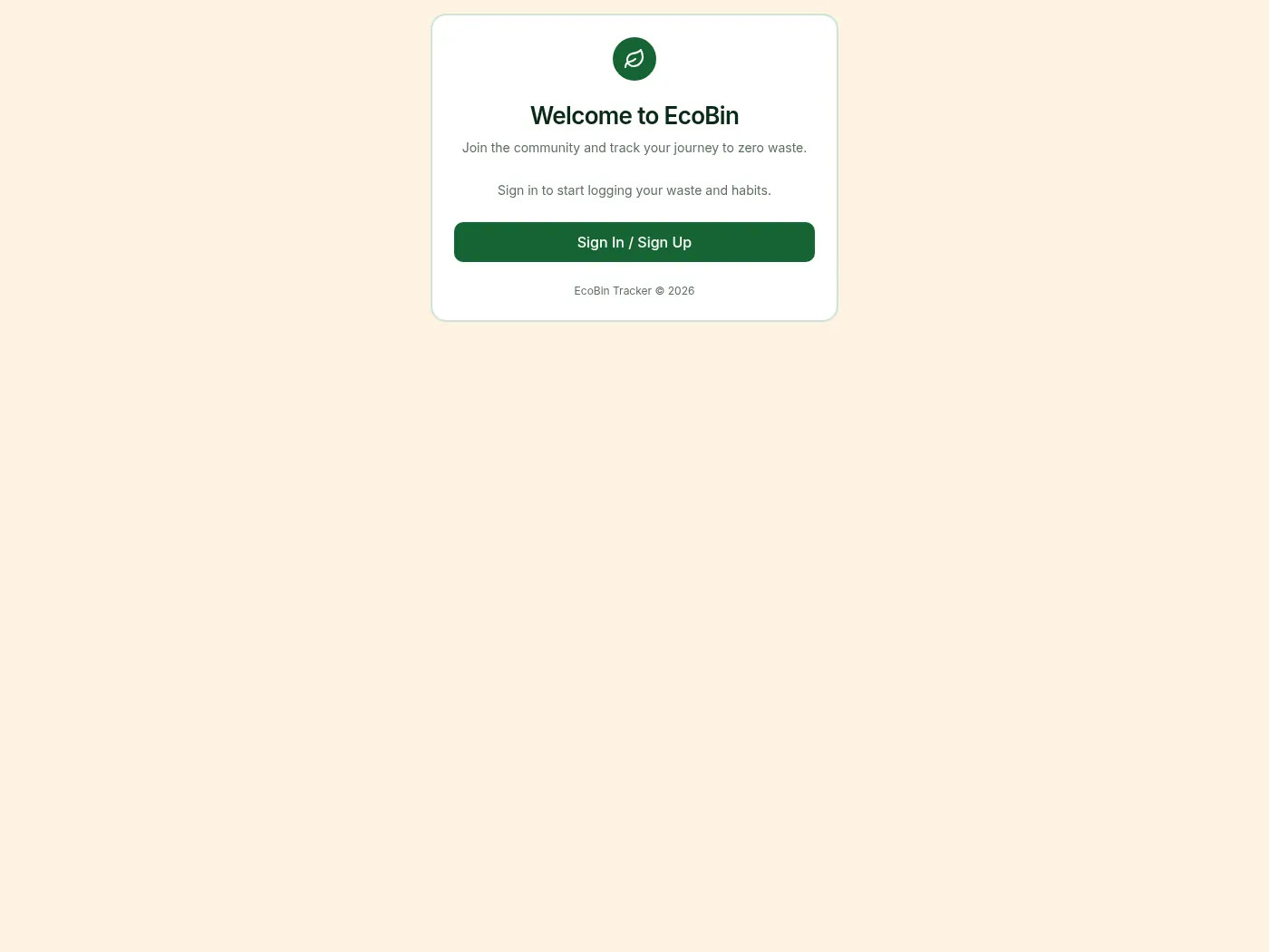 EcoBin Tracker
