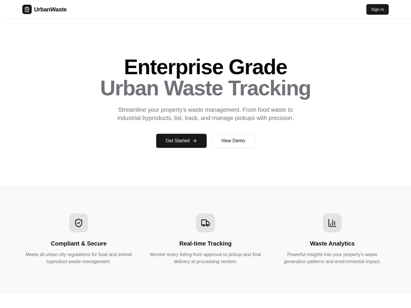 Urban Waste Tracker