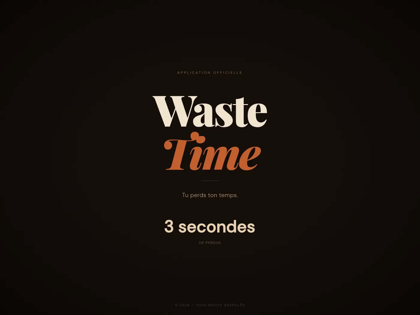 Waste Time App