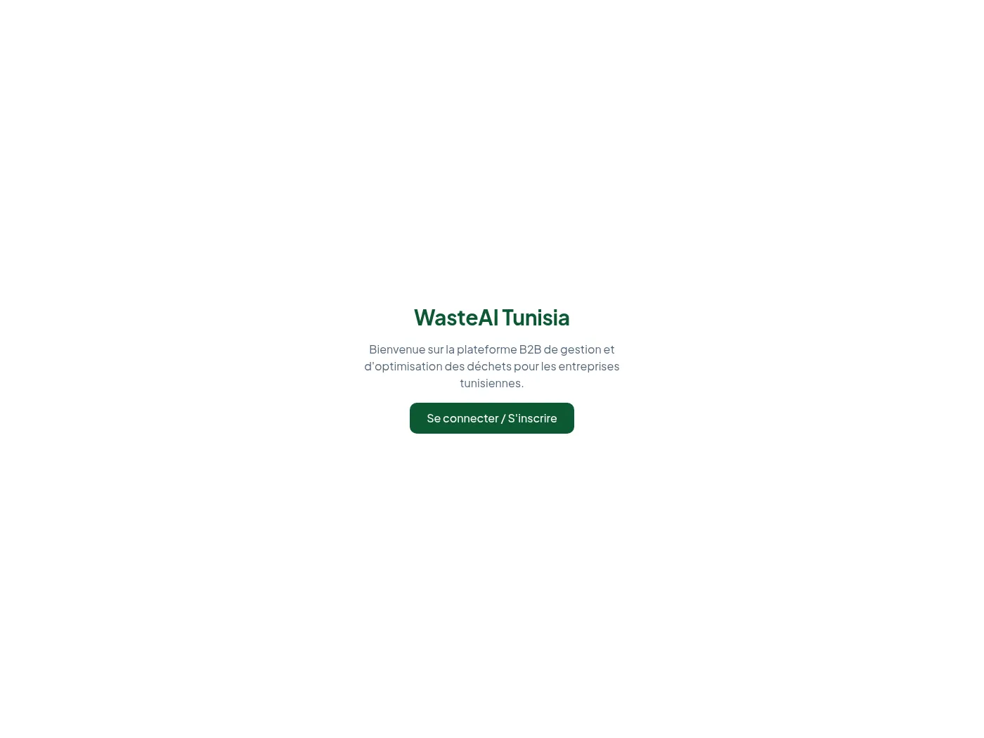 WasteAI Tunisia