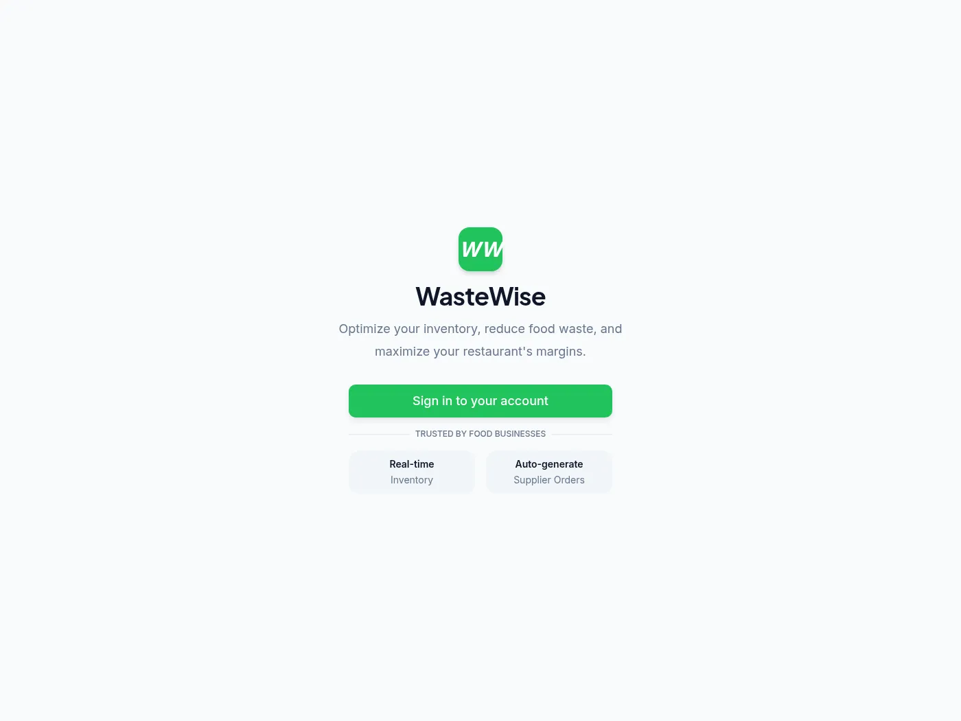 WasteWise Inventory App