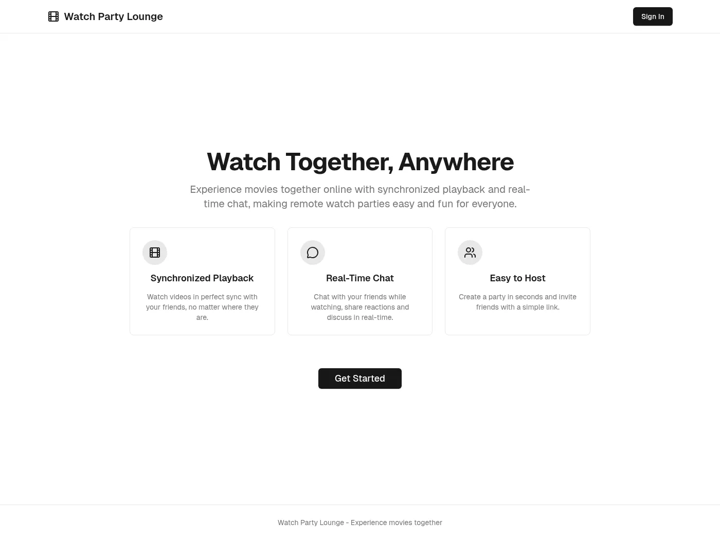 Watch Party Lounge