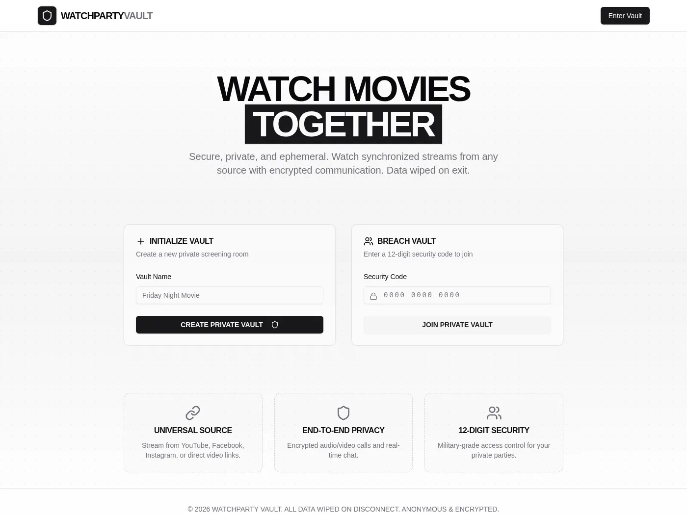 WatchParty Vault