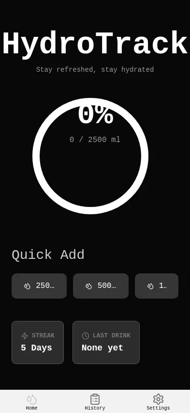 HydroTrack App