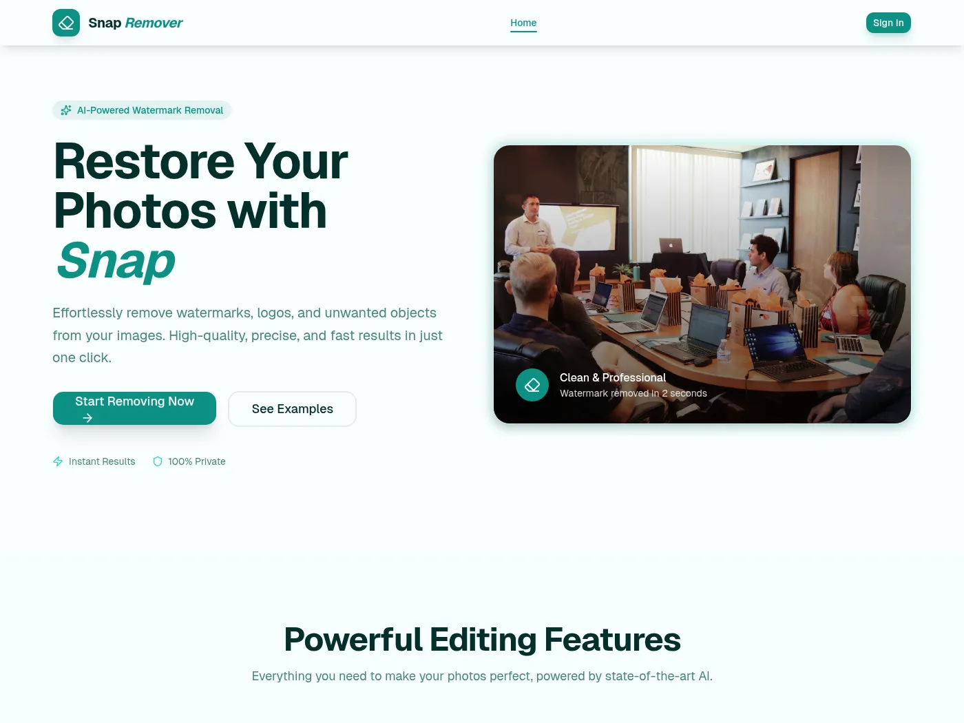Snap Watermark Remover