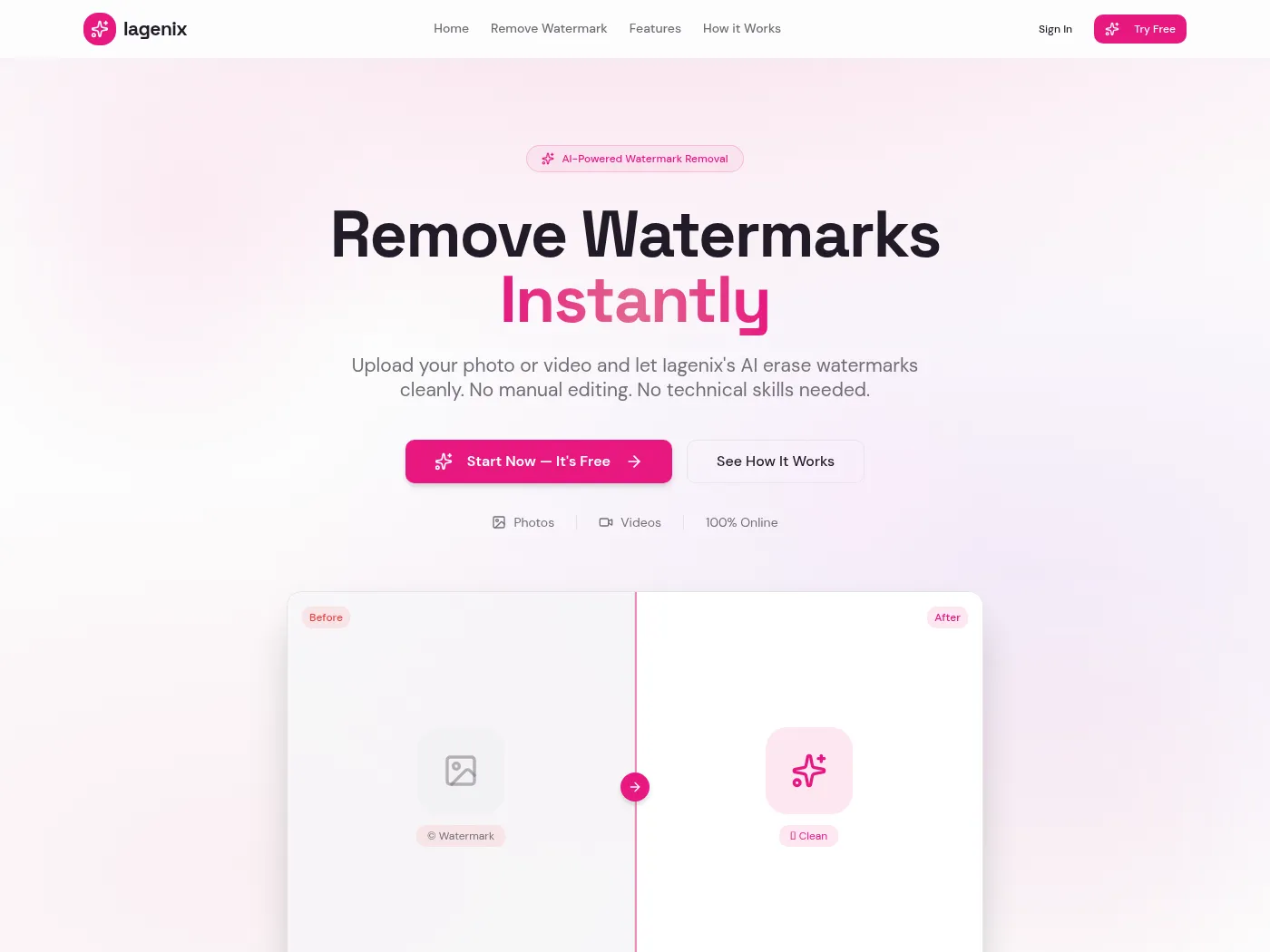 Iagenix Watermark Remover