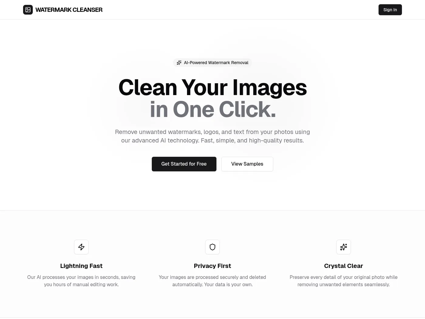 Watermark Cleanser