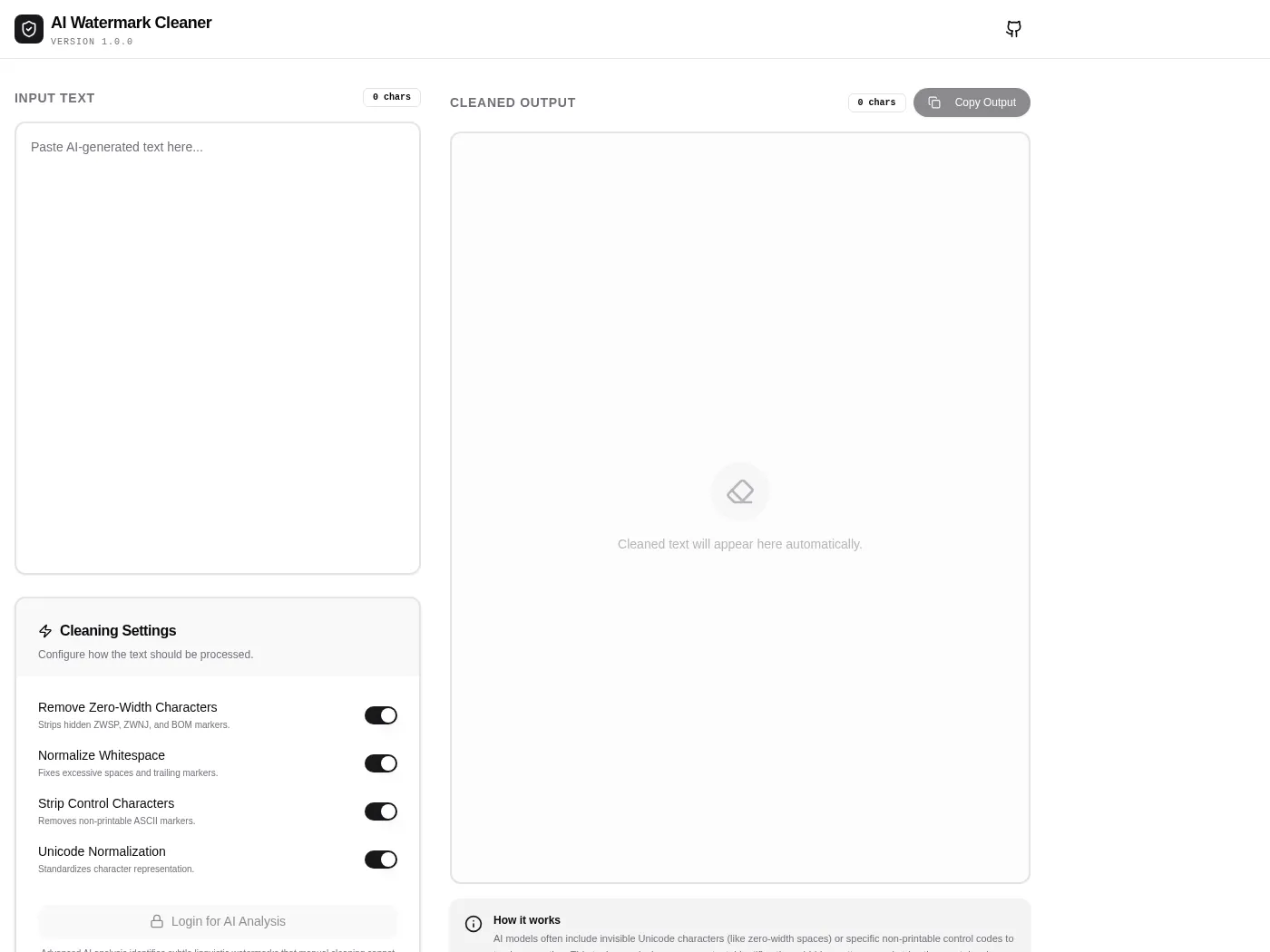 Watermark Text Cleaner