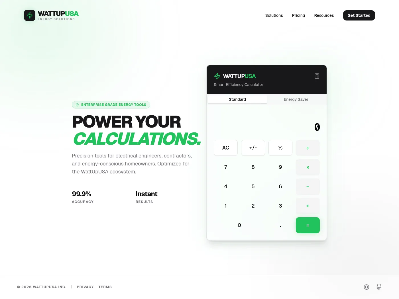 WattUpUSA Calculator