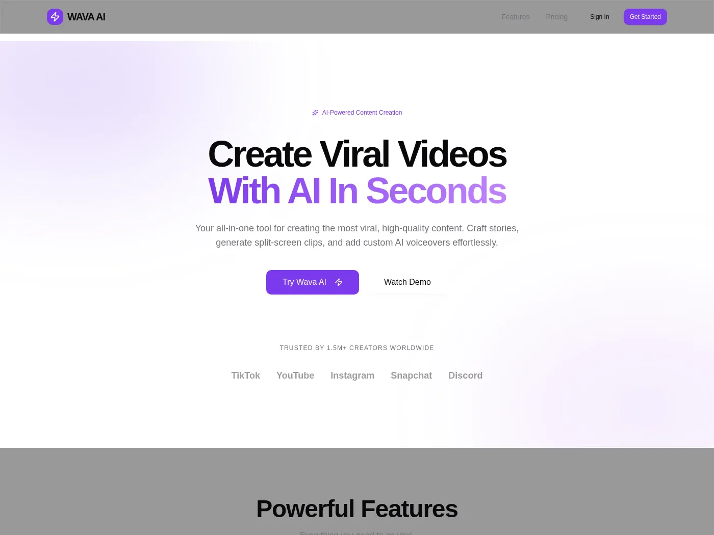 Wava AI Clone