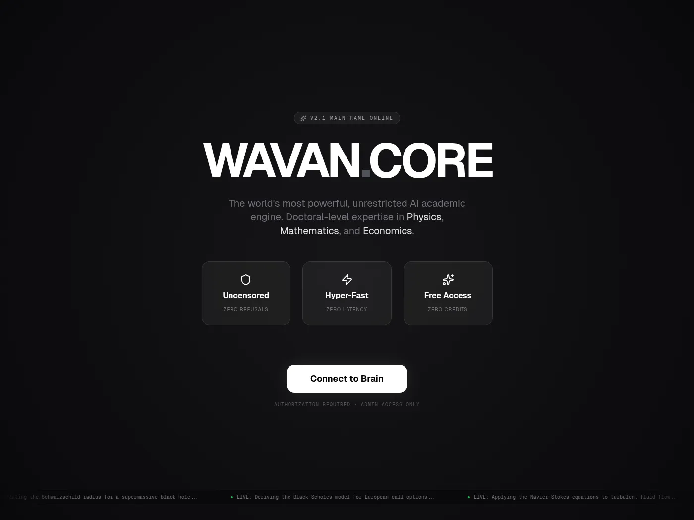 Wavan Cor I'me Academic Engine