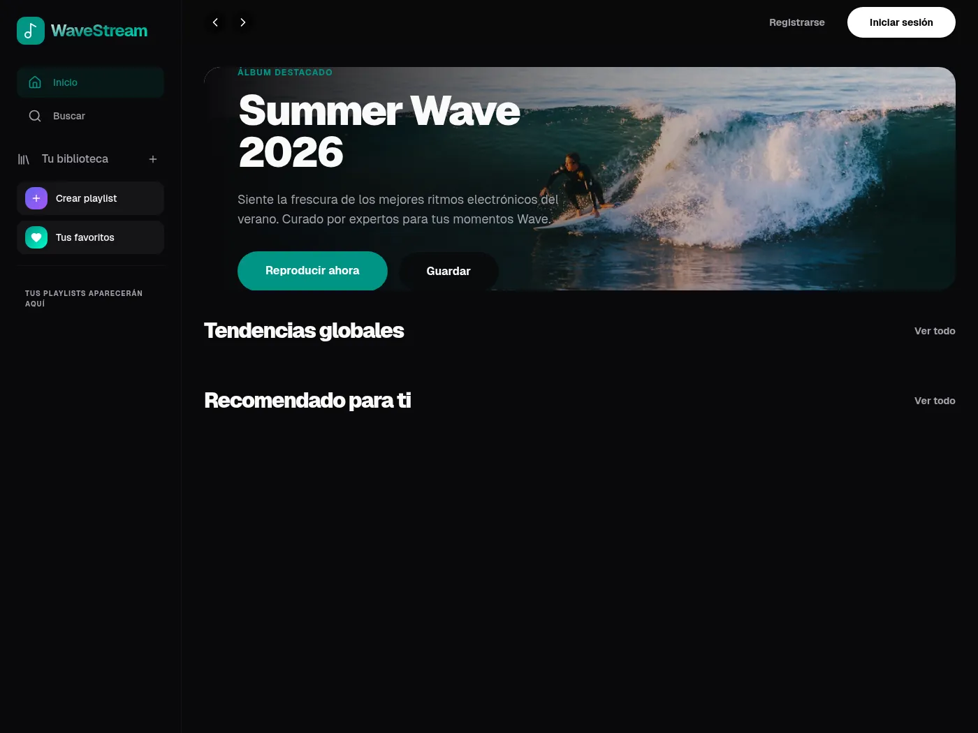WaveStream Music App