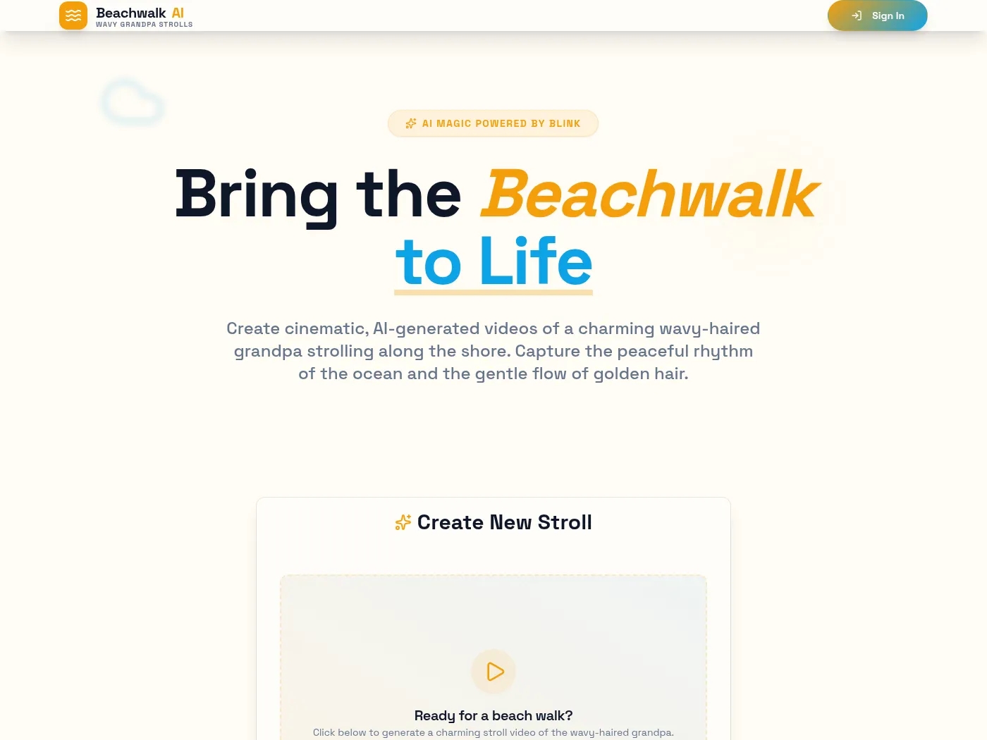 Wavy Grampa Beachwalk