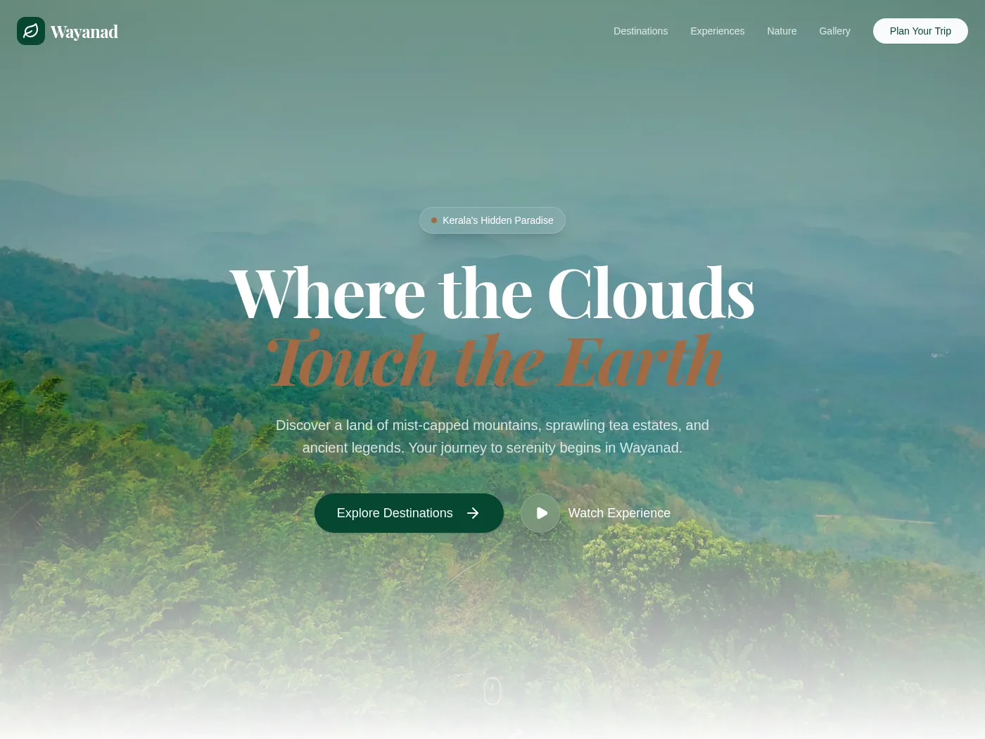 Wayanad Tourism Landing