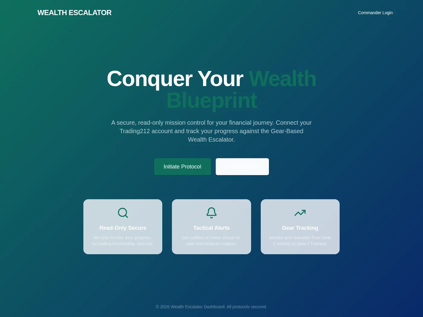 Wealth Escalator Tracker