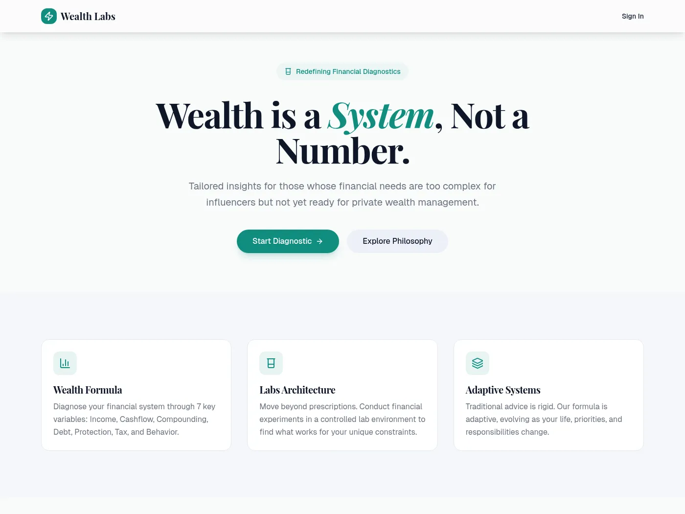 Wealth Labs Diagnostic