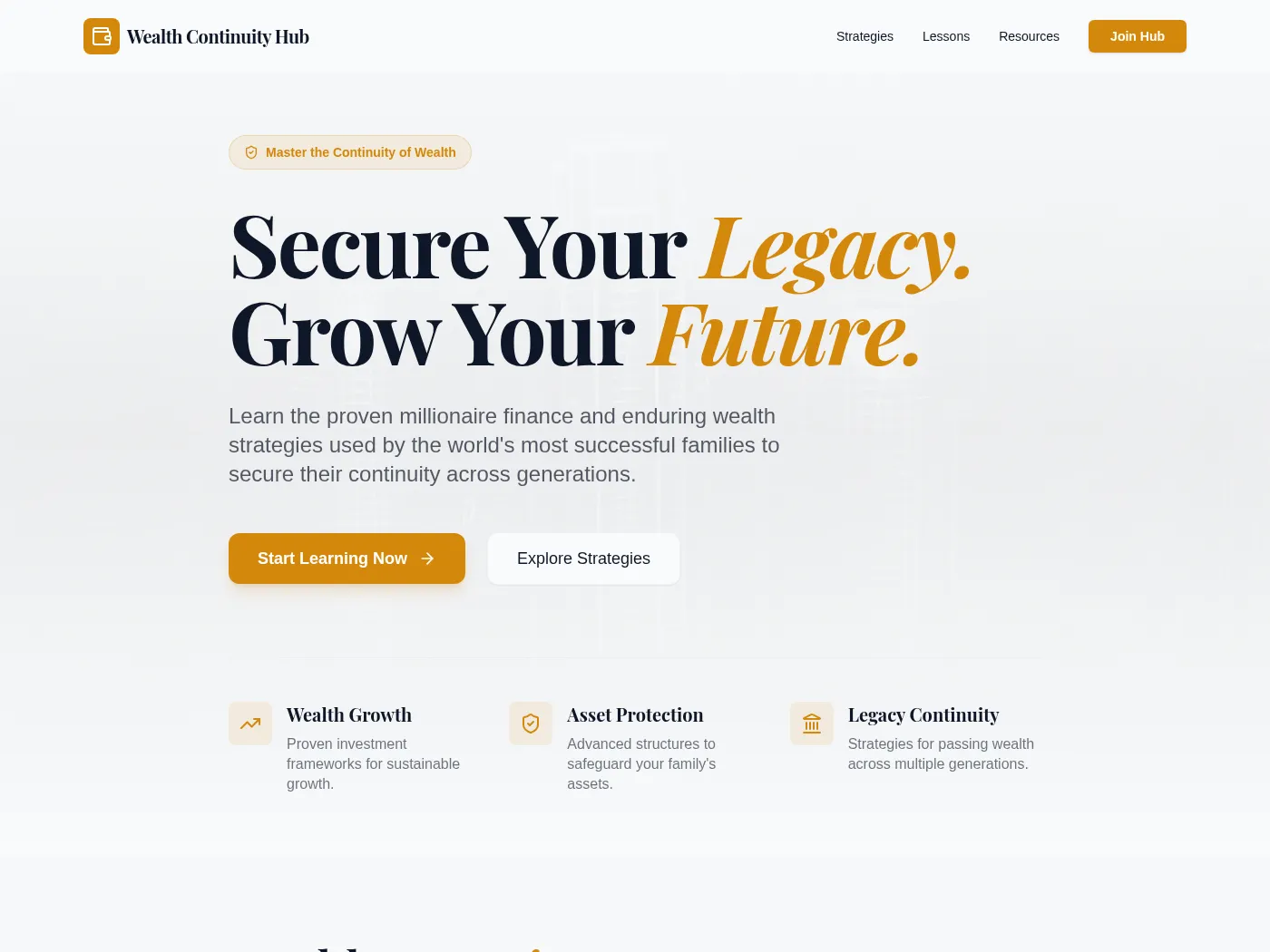 Wealth Continuity Hub