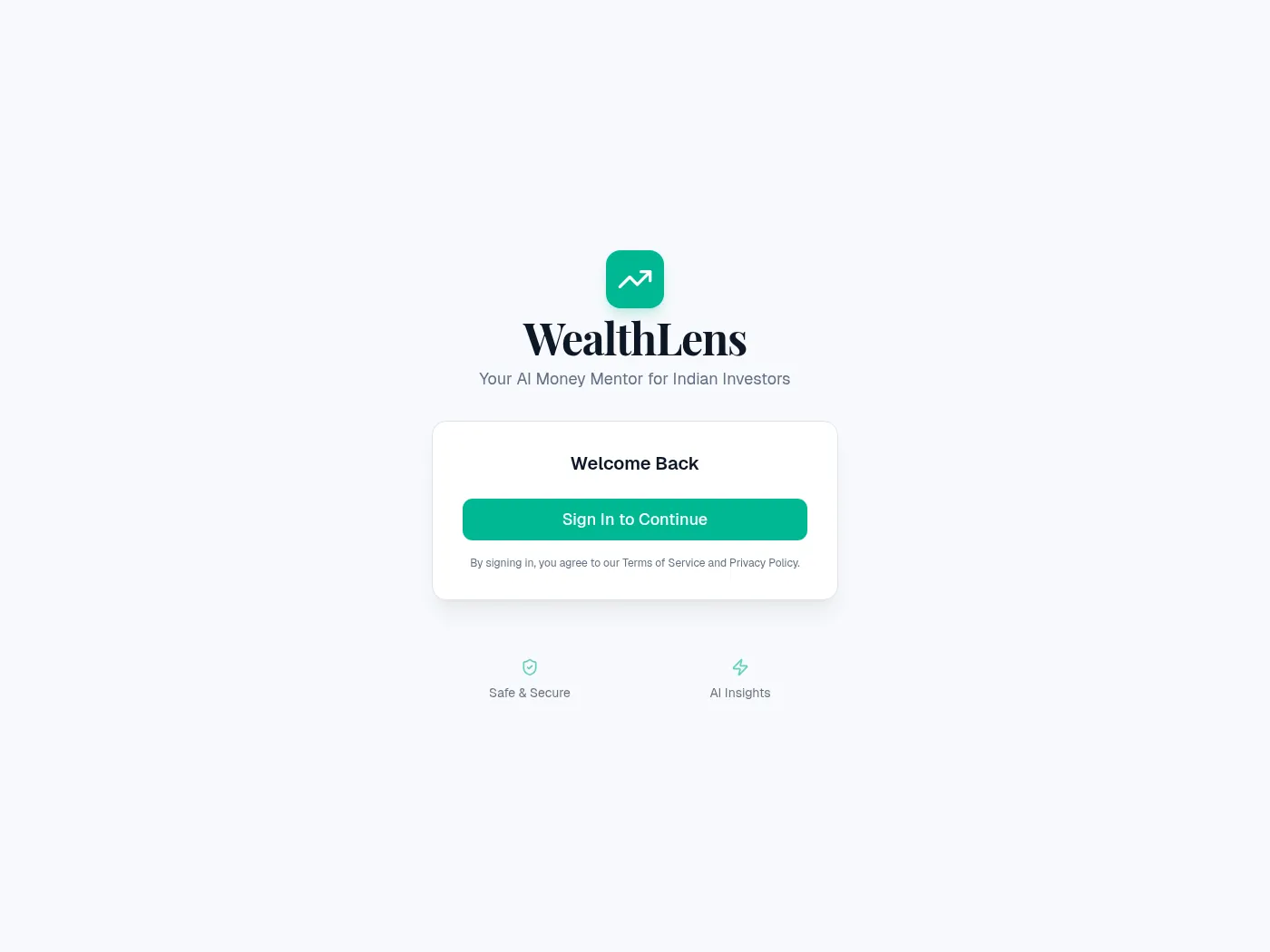 WealthLens AI Mentor