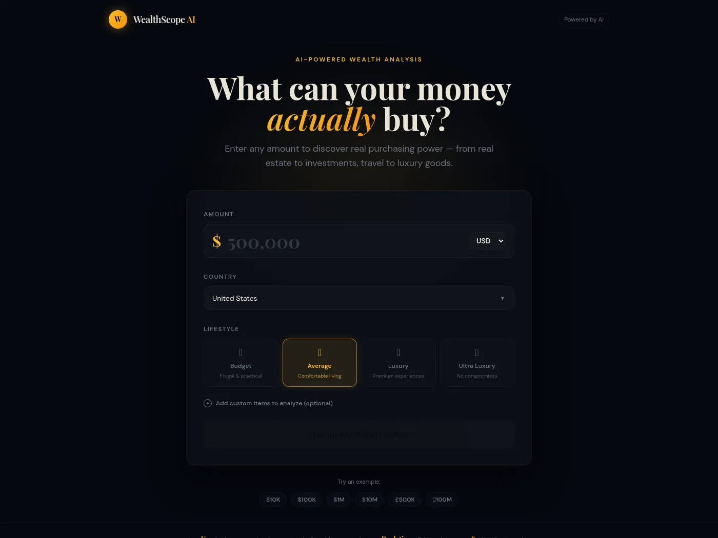 WealthScope AI Analyzer
