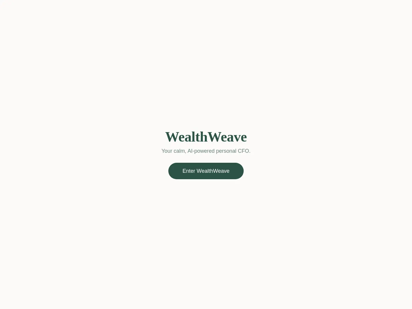 WealthWeave Personal CFO