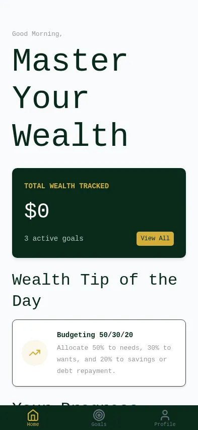 WealthWise Mobile Coach