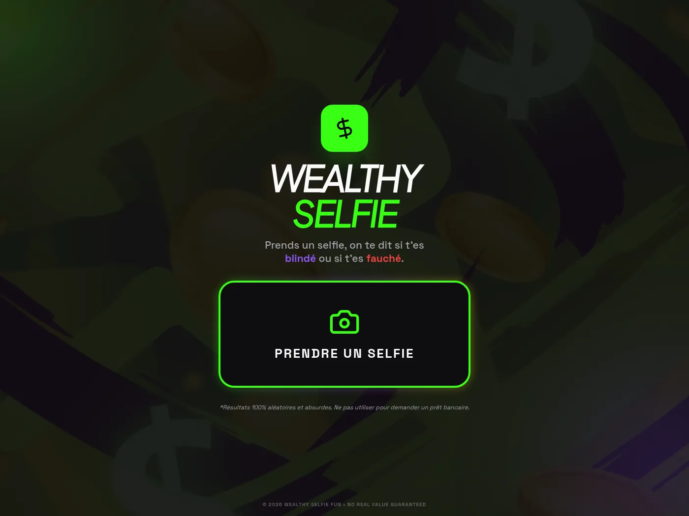 Wealthy Selfie Fun