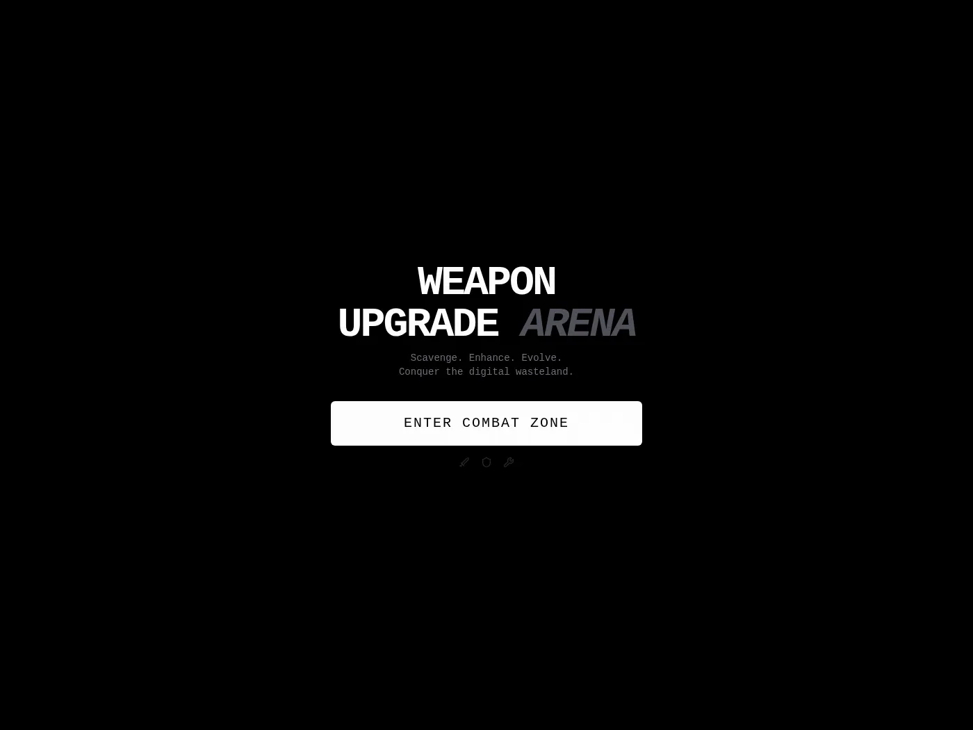Weapon Upgrade Arena