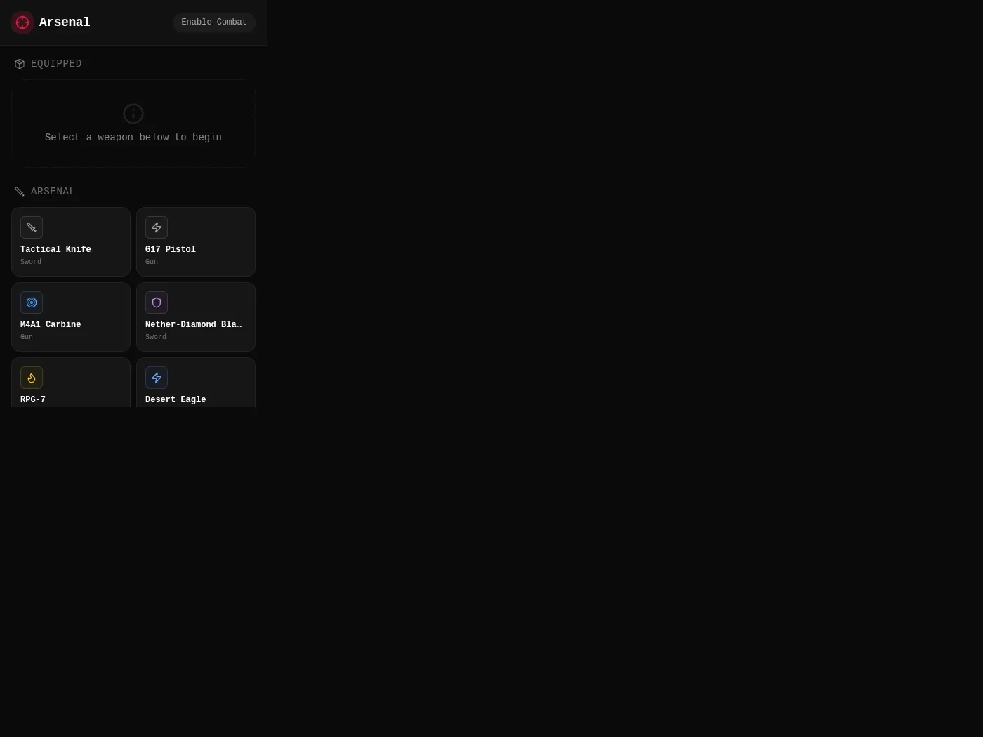 Weaponry Add-On Suite