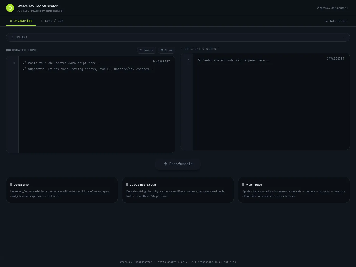 WearsDev Deobfuscator