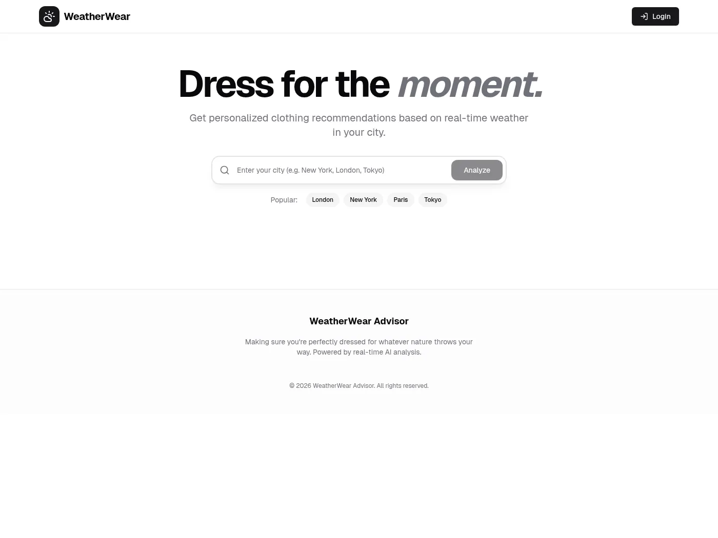 WeatherWear Advisor