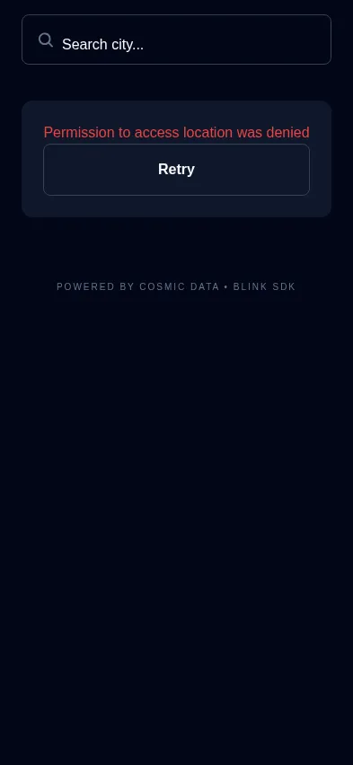 Lunar Weather Android App