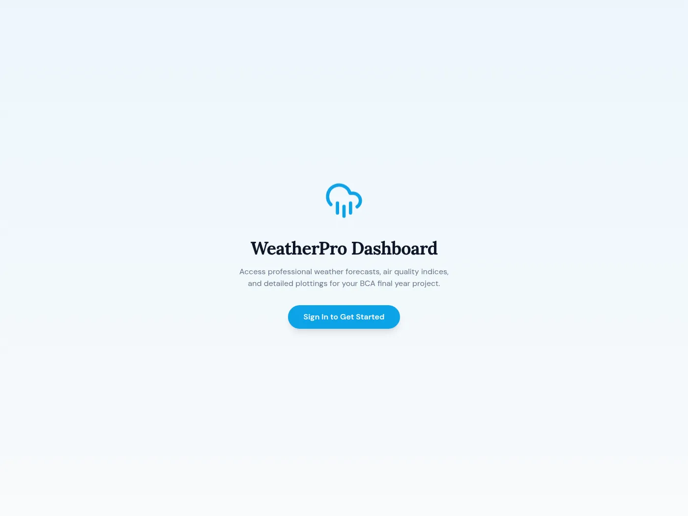 WeatherPro Dashboard
